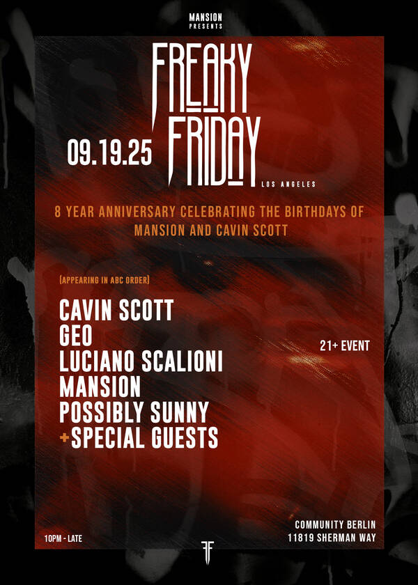 FREAKY FRIDAY: 8 Year Anniversary's Tickets | Los Angeles | Community ...