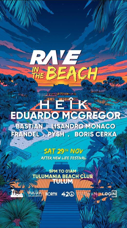 Rave on the Beach's Tickets | Tulum | Akiin Beach Tulum - Ticket Fairy