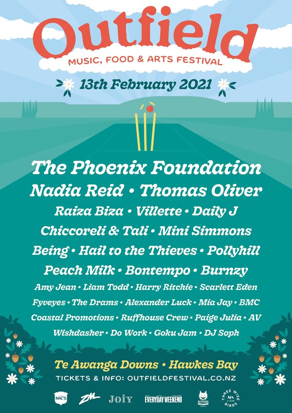 Outfield Music, Food & Arts Festival 2021's Tickets | Te Awanga Downs ...
