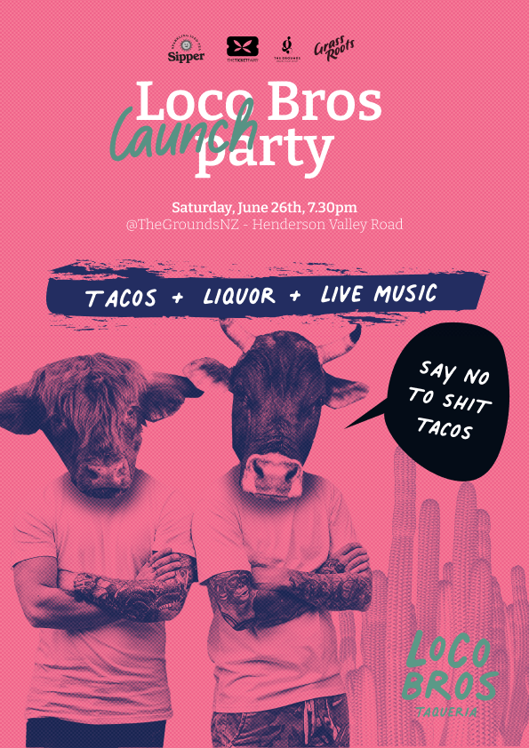 Loco Bros Launch Party Tickets | Auckland | The Grounds - Ticket Fairy