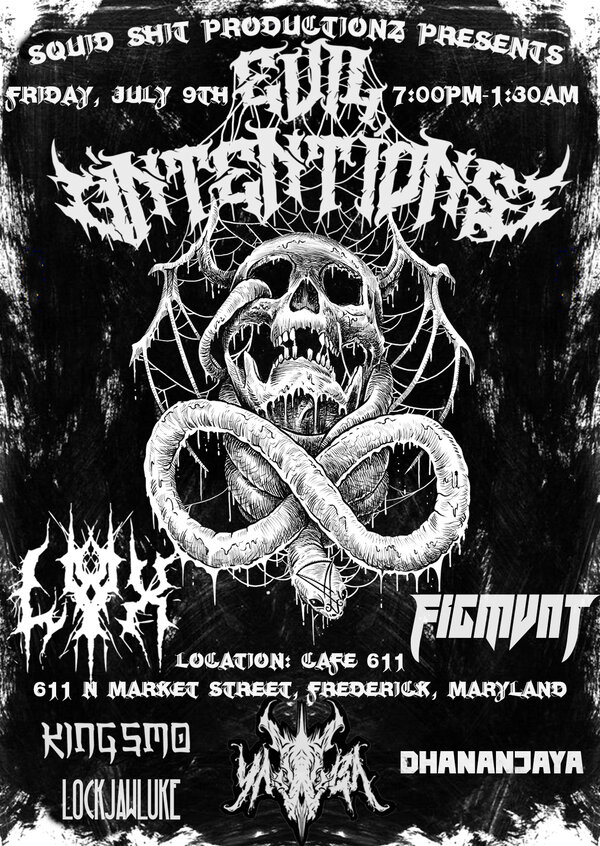 EVIL INTENTIONS Tickets | Frederick | Cafe 611 - Ticket Fairy