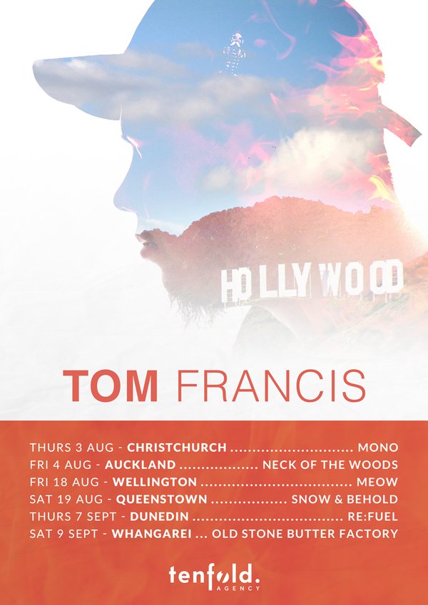 Tom Francis - Auckland show's Tickets | Auckland | Neck of the Woods ...