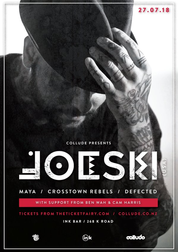 Collude Pres. Joeski (USA) - Auckland Tickets | Auckland | Ink Bar ...