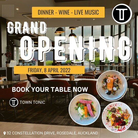 Town Tonic Dinner Launch Tickets | Auckland | Town Tonic Auckland ...
