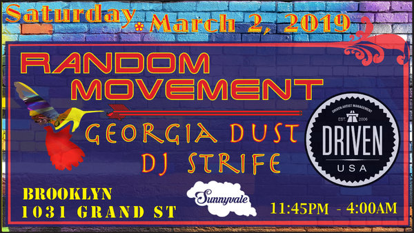 Random Movement by Driven AM Tickets | | Sunnyvale - Ticket Fairy