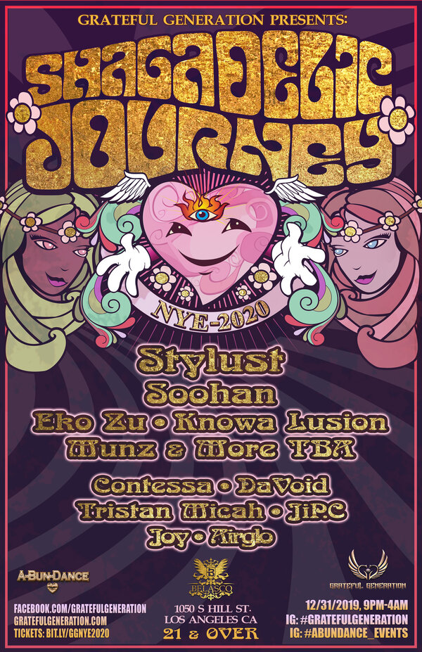 SHAGADELIC NYE 2020 Tickets | Los Angeles | The Belasco Theater ...