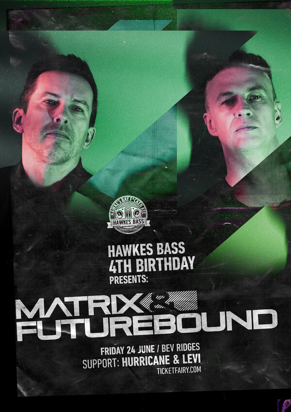Hawkes BASS 4th Birthday - Matrix & Futurebound Tickets | Napier | Bev ...