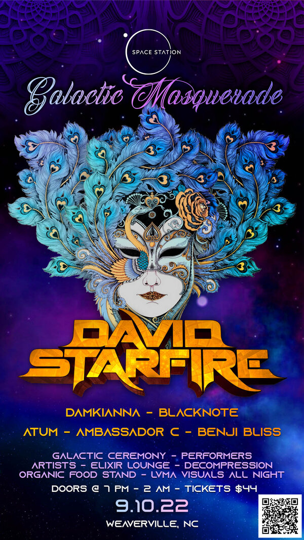 Space Station’s Galactic Masquerade with David Starfire Tickets ...