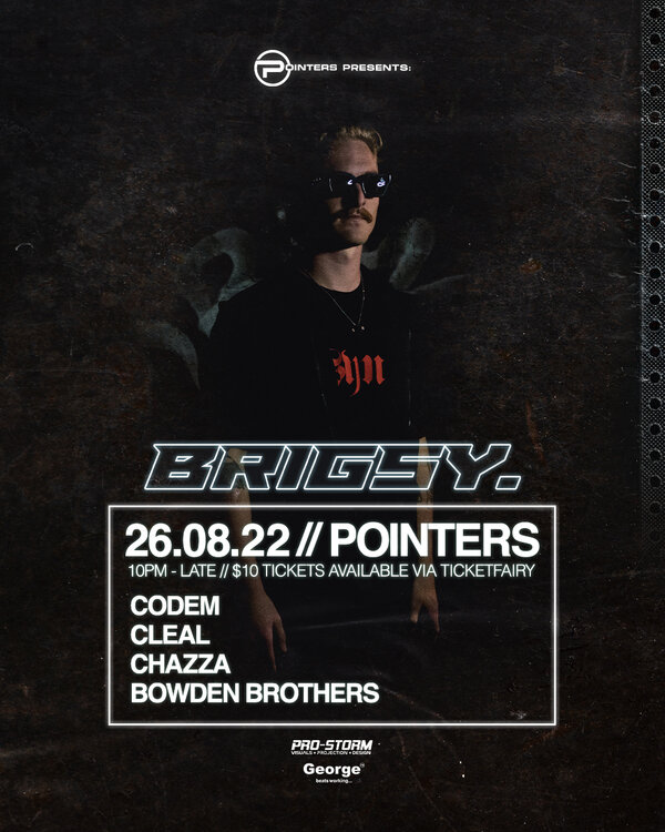 Pointers Presents: BRIGSY. Tickets | Auckland | Pointers - Ticket Fairy