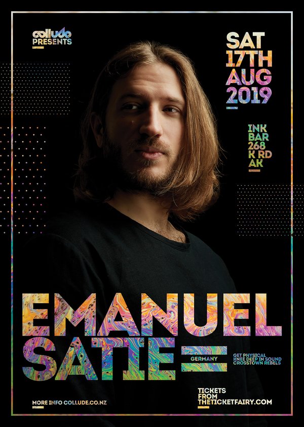 Collude Pres. Emanuel Satie (GER) Tickets | Auckland | Ink Bar - Ticket ...