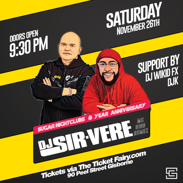DJ SIRVERE & MC BIGG ROMEZ | GISBORNE Tickets | Gisborne | 90 Peel Street - The Ticket Fairy