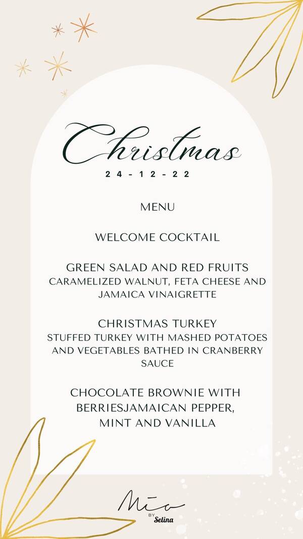 CHRISTMAS DINNER @MIA TULUM Tickets | Tulum | Mía Restaurant & Beach ...