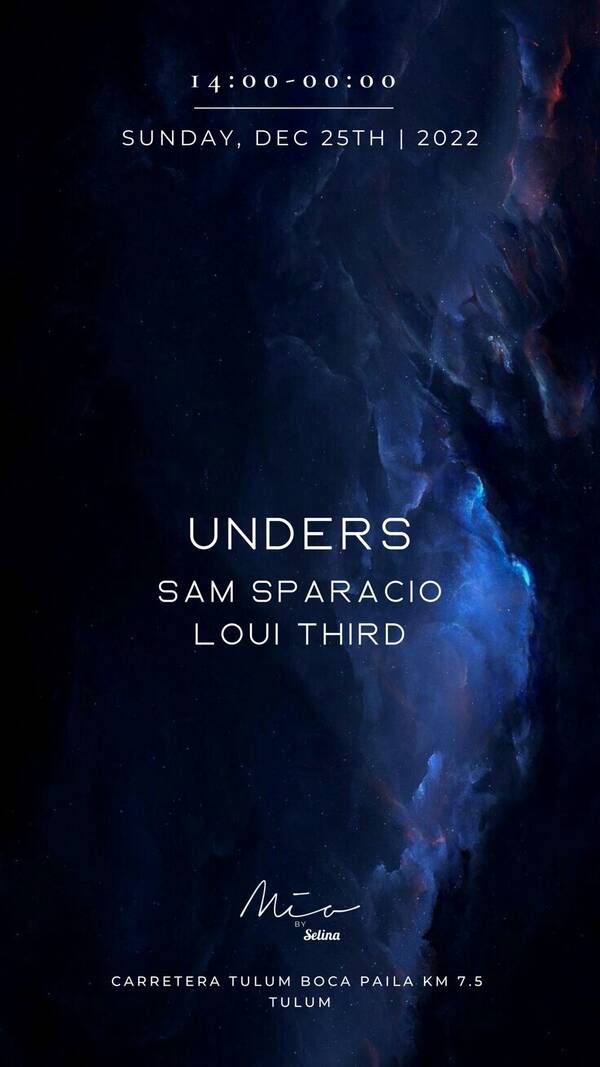 UNDERS @MIA TULUM Tickets | Tulum | Mía Restaurant & Beach Club - The ...