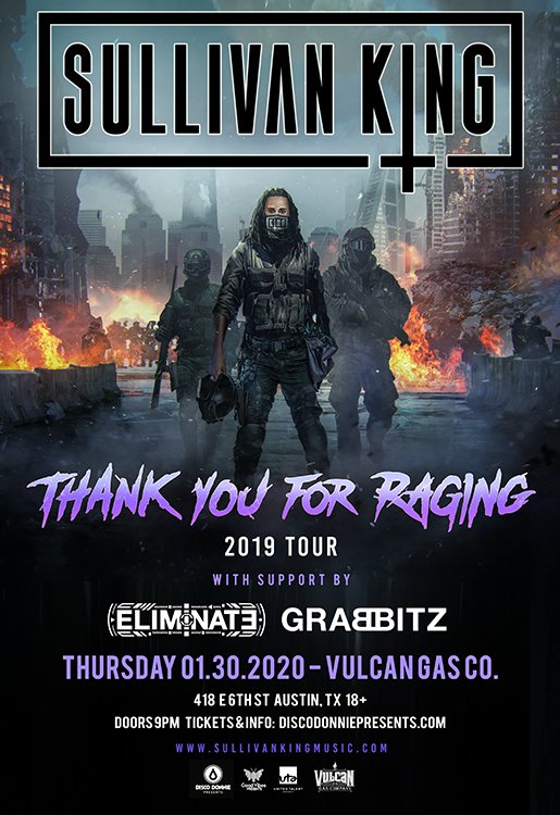 Sullivan King - 'Thank You for Raging' - Austin, TX - 01/30's Tickets ...