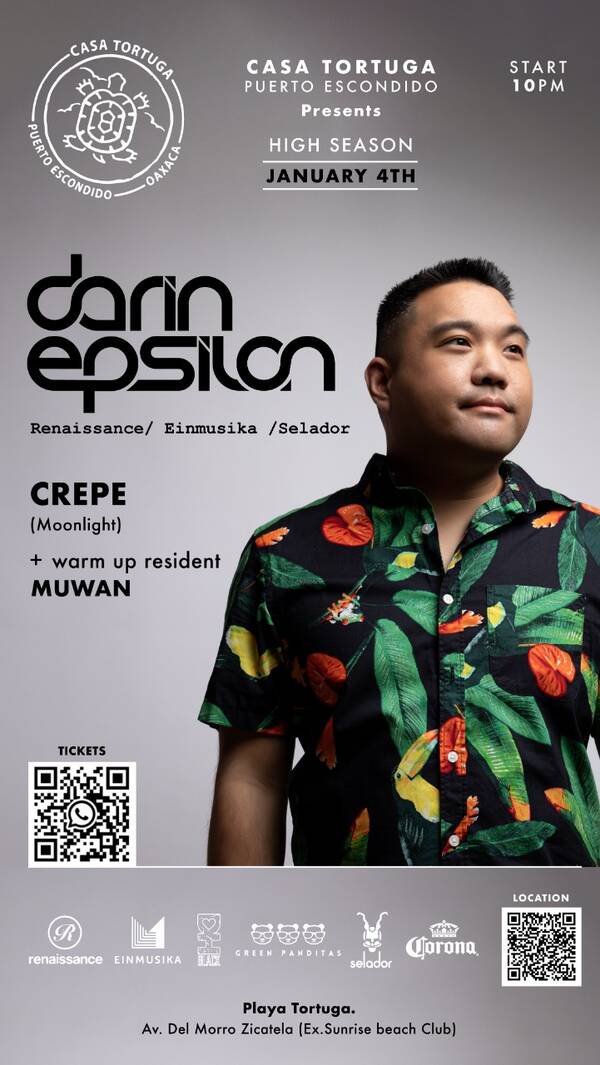 HIGH SEASON - DARIN EPSILON Tickets | Puerto Escondido | Playa Zicatela - Ticket Fairy