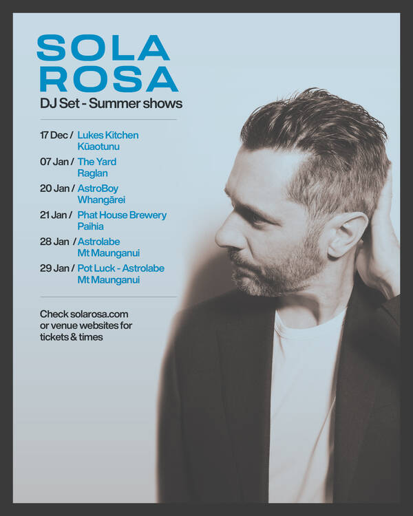 Sola Rosa DJ Set at Phat House Brewing Co. Tickets | Haruru Paihia ...