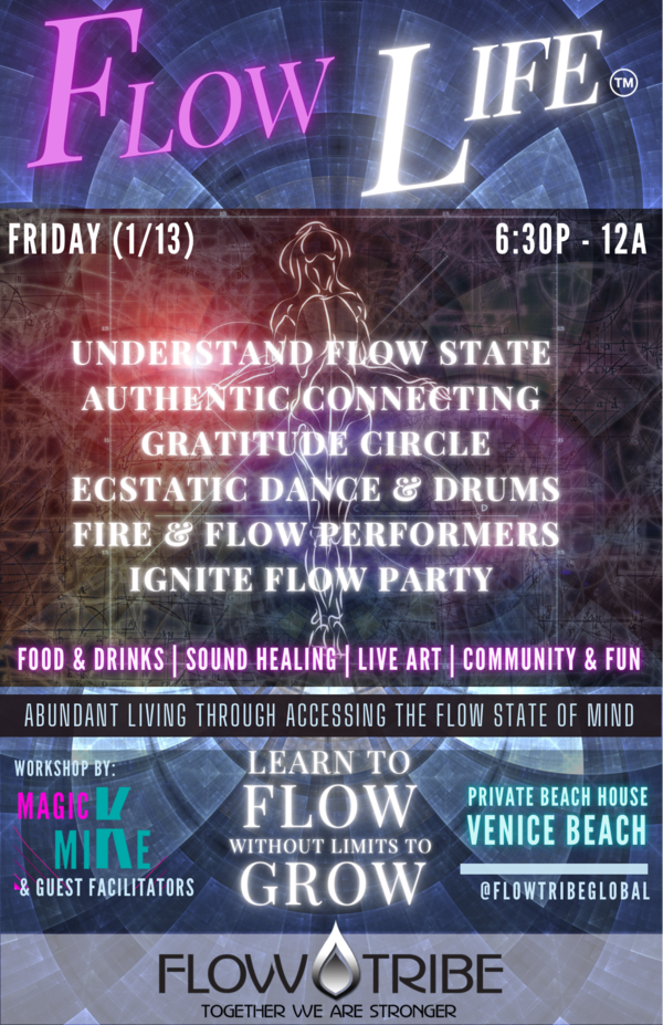 FLOW LIFE WORKSHOP & IGNITE PARTY Tickets | Venice Beach | 2319 Ocean ...