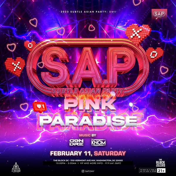 SAP DMV: Pink Paradise's Tickets | Washington | The Block DC - Ticket Fairy