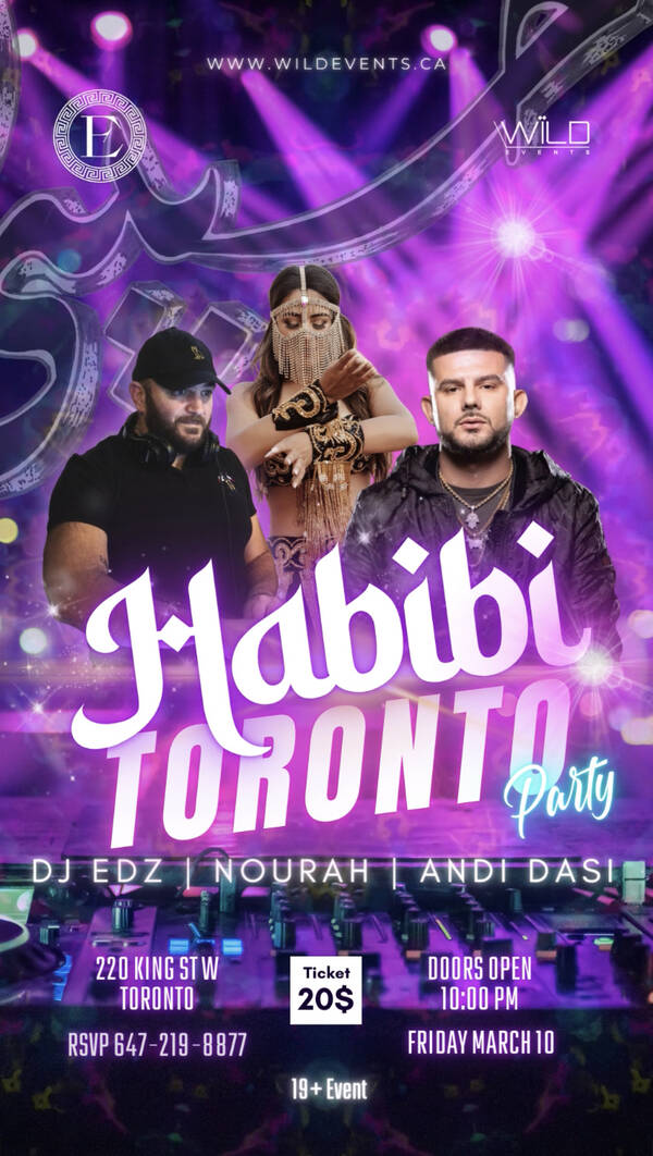 HABIBI PARTY TORONTO's Tickets | Toronto | Empire Supper Club - Ticket ...