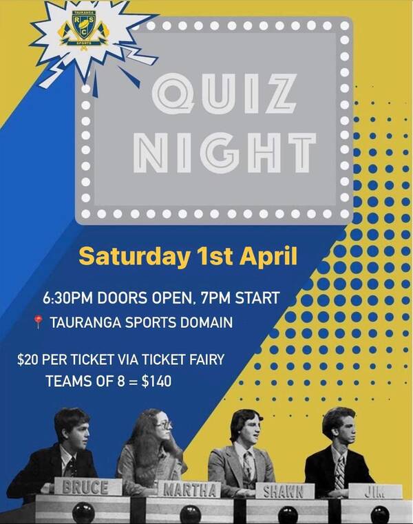 Raptors Quiz Night's Tickets | Tauranga | 31 Cameron Road - Ticket Fairy
