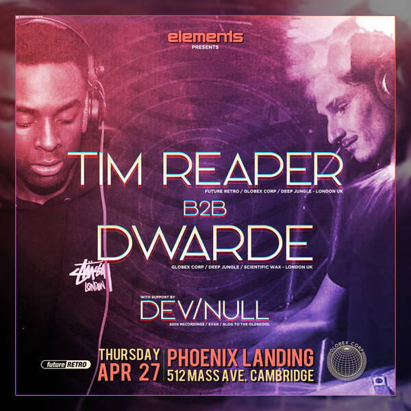 Tim Reaper b2b Dwarde + Dev/Null at elements Tickets | Cambridge | The ...