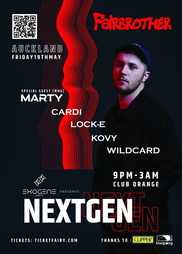 NEXT GEN FT FAIRBROTHER | AUCKLAND Tickets | Auckland | Orange ...