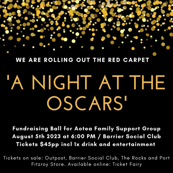 A Night at the Oscars's Tickets | Great Barrier Island / Aotea ...
