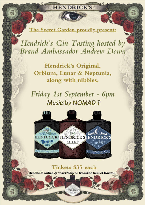 Hendricks gin tasting Tickets | Waihi Beach | 17 Wilson Road - Ticket Fairy