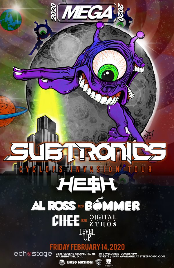 Subtronics - Washington, DC - 02/14 Tickets | Washington | Echostage ...