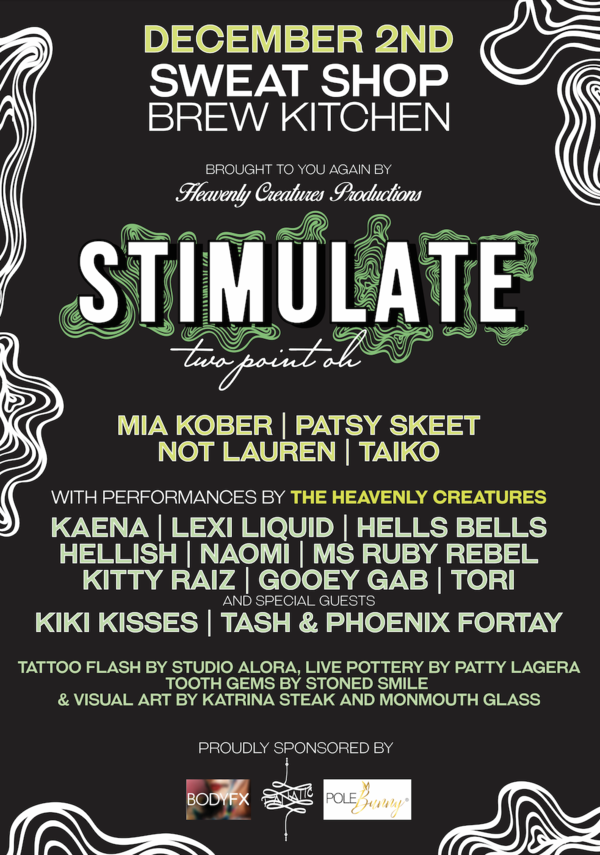 Stimulate 2.0 Tickets | Auckland | Sweat Shop Brew Kitchen - Ticket Fairy