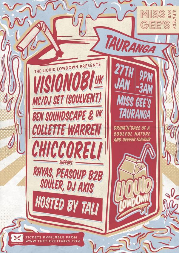 Liquid Lowdown Presents Visionobi UK (Tauranga) Tickets | Tauranga ...