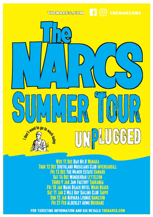 The Narcs Summer Tour Taupo Tickets | Taupo | Two Mile Bay Sailing Club ...