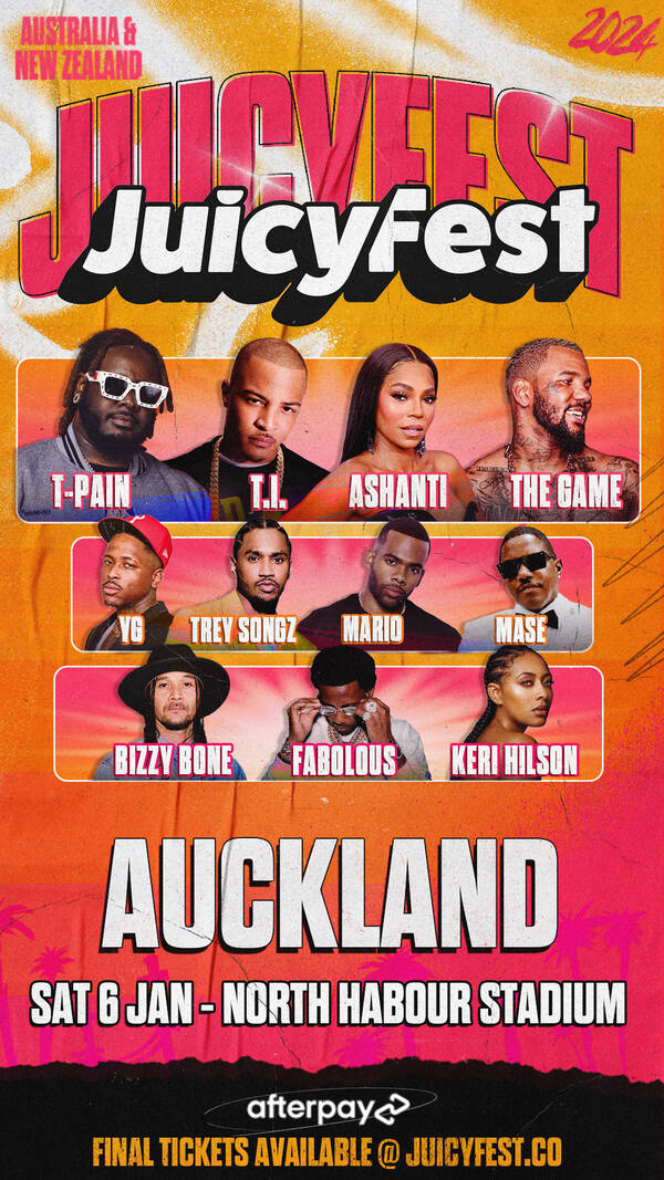 Juicy Fest | Auckland's Tickets | Auckland | North Harbour Stadium ...