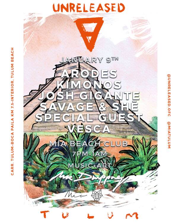 UNRELEASED TULUM Tickets | Tulum | Mia Restaurant & Beach Club - The ...