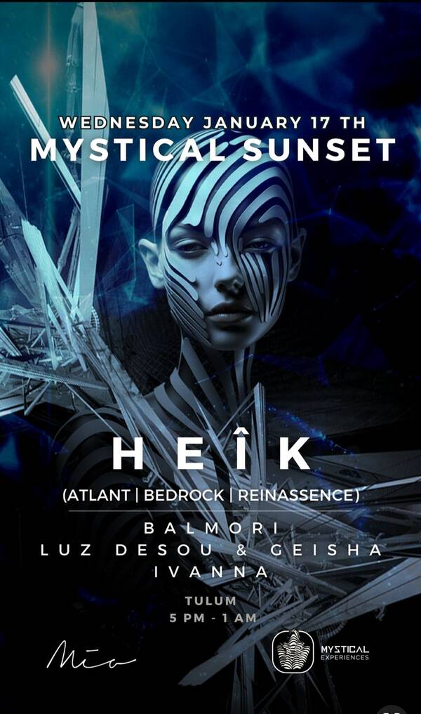 MYSTICAL SUNSET/ HEIK Tickets | Tulum | Mia Restaurant & Beach Club ...