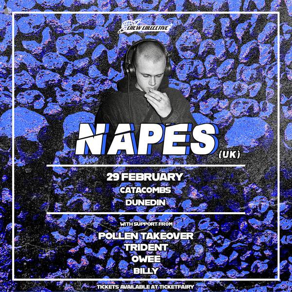 Napes (UK) Dunedin's Tickets | Dunedin | Catacombs Nightclub - Ticket Fairy