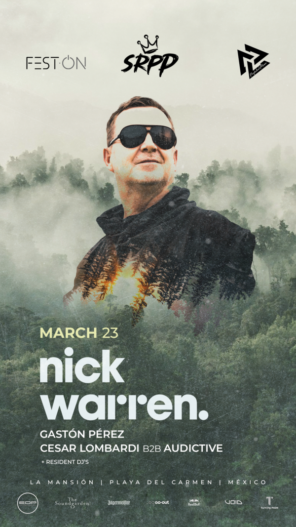 Nick Warren @Playa del Carmen, March 23 + SRPP's Tickets | Las Gemelas ...