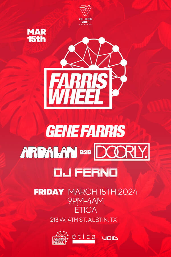 Gene Ferris - Doorly - Ardalan's Tickets | Austin | Etica - Ticket Fairy
