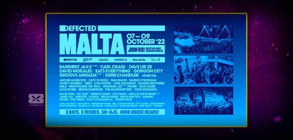 Defected Unveils Massive Line Up for Debut Festival in Malta - TFword.