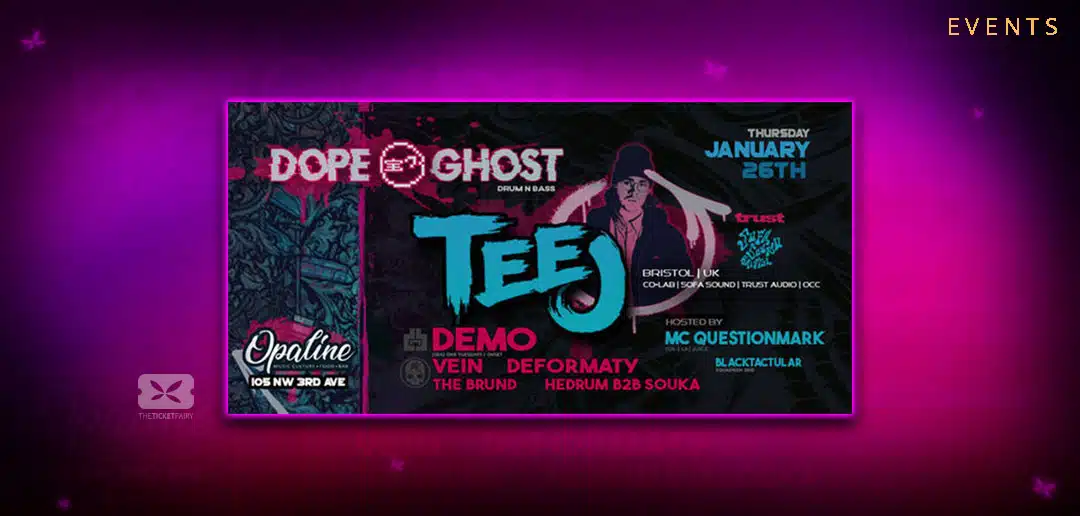 DnB DJ Teej, Demo, Vein, and More to Take Over Portland’s Opaline on ...