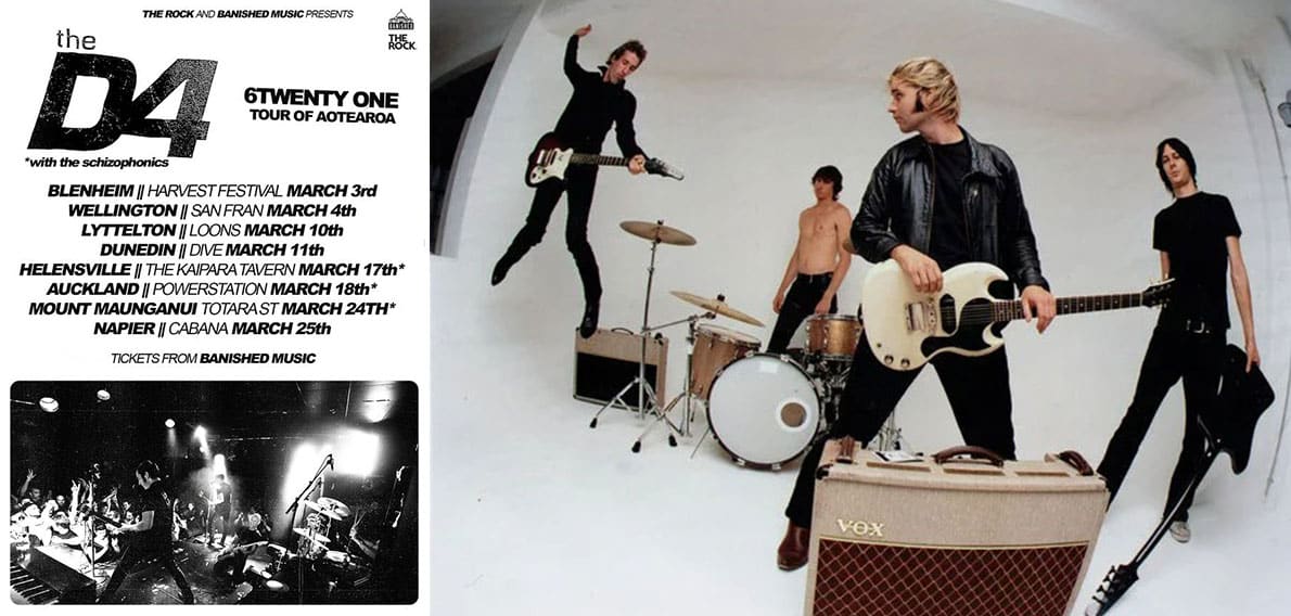 Rock Band The D4 Embarks on New Zealand Tour in March to Celebrate 21st ...