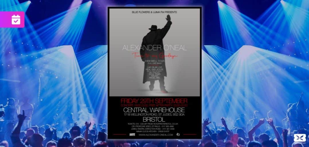 Alexander O’Neal Announces Farewell World Tour Show in Bristol