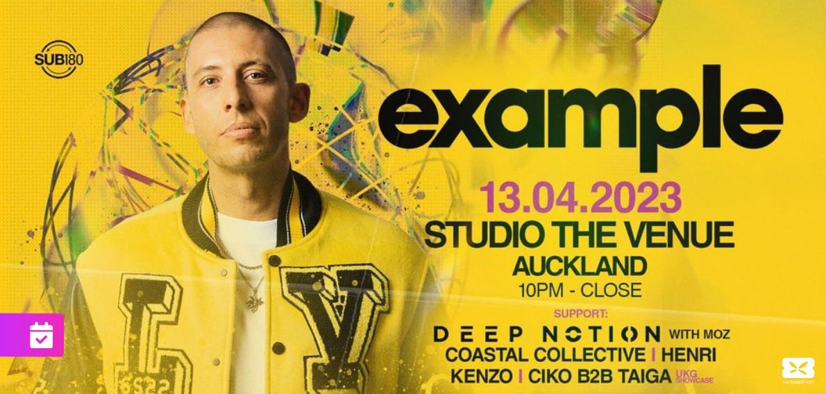 Catch DJ Example At An Exclusive Show In Auckland On April 13 - TFword.