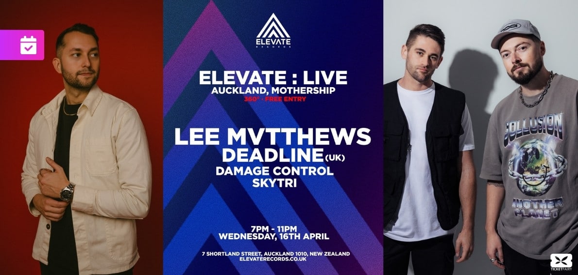 Lee Mvtthews, Deadline and More to Join Elevate: Live in New Zealand