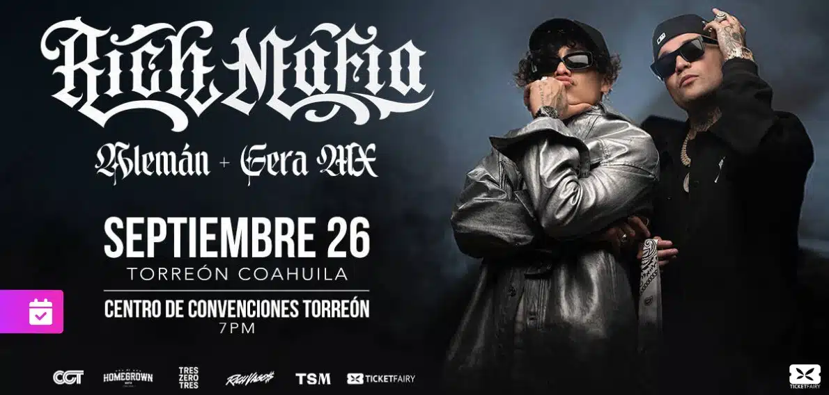 Alemán and Gera Mx Torreon Announce Rich Mafia Tour 2025